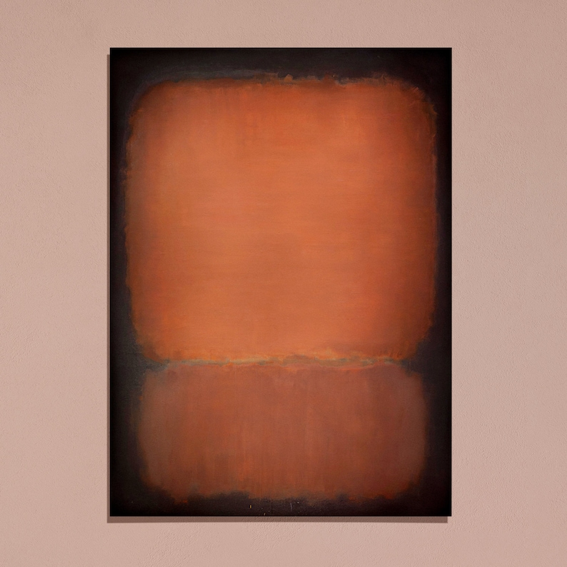 Mark Rothko Print Mark Rothko Poster No.10 1958 Black Red - Etsy