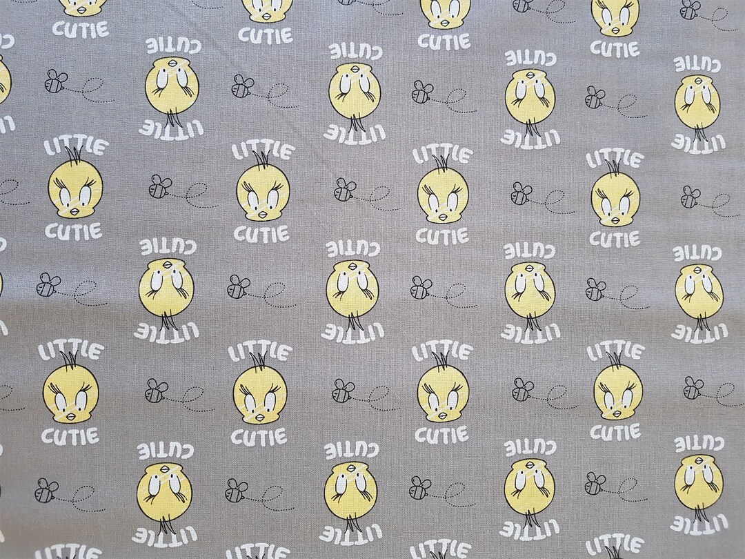 Looney Tunes Tweety Bird Grey Camelot Licenced Fabric 1/2 - Etsy