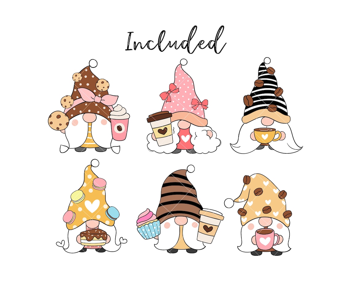 Coffee Gnomes Clipart Coffee Gnome Png Nordic Gnome Coffee Cup - Etsy