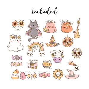 Groovy Halloween Clipart Retro Disco Halloween Png Retro Fall Png ...