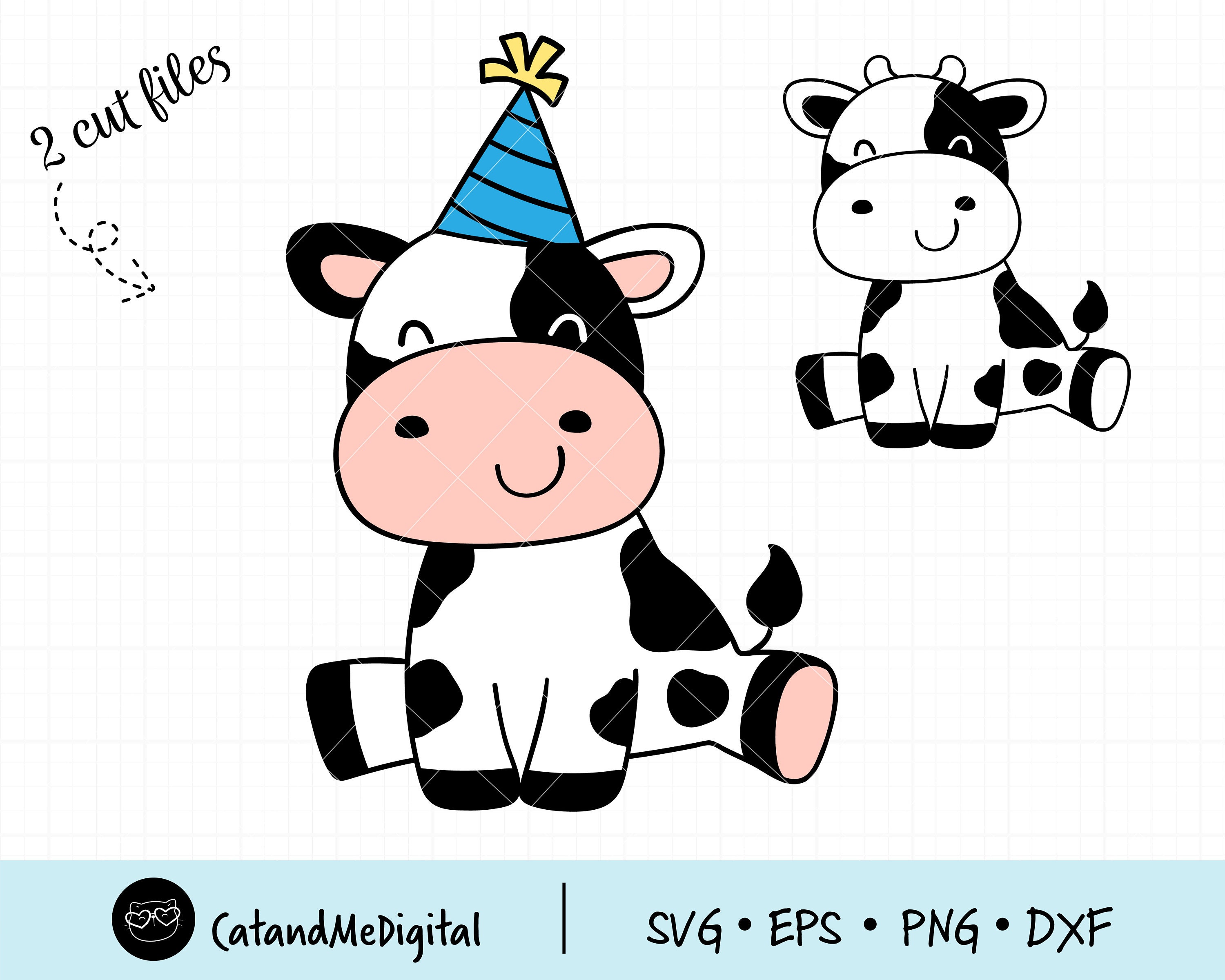 Baby Cow Svg Cow Clipart Kids Cow Svg Cow Shirt Farm Animal Clipart ...