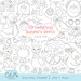 Strawberry Summer Goose Digital Stamp Doodle Silly Goose Stamp Groovy ...