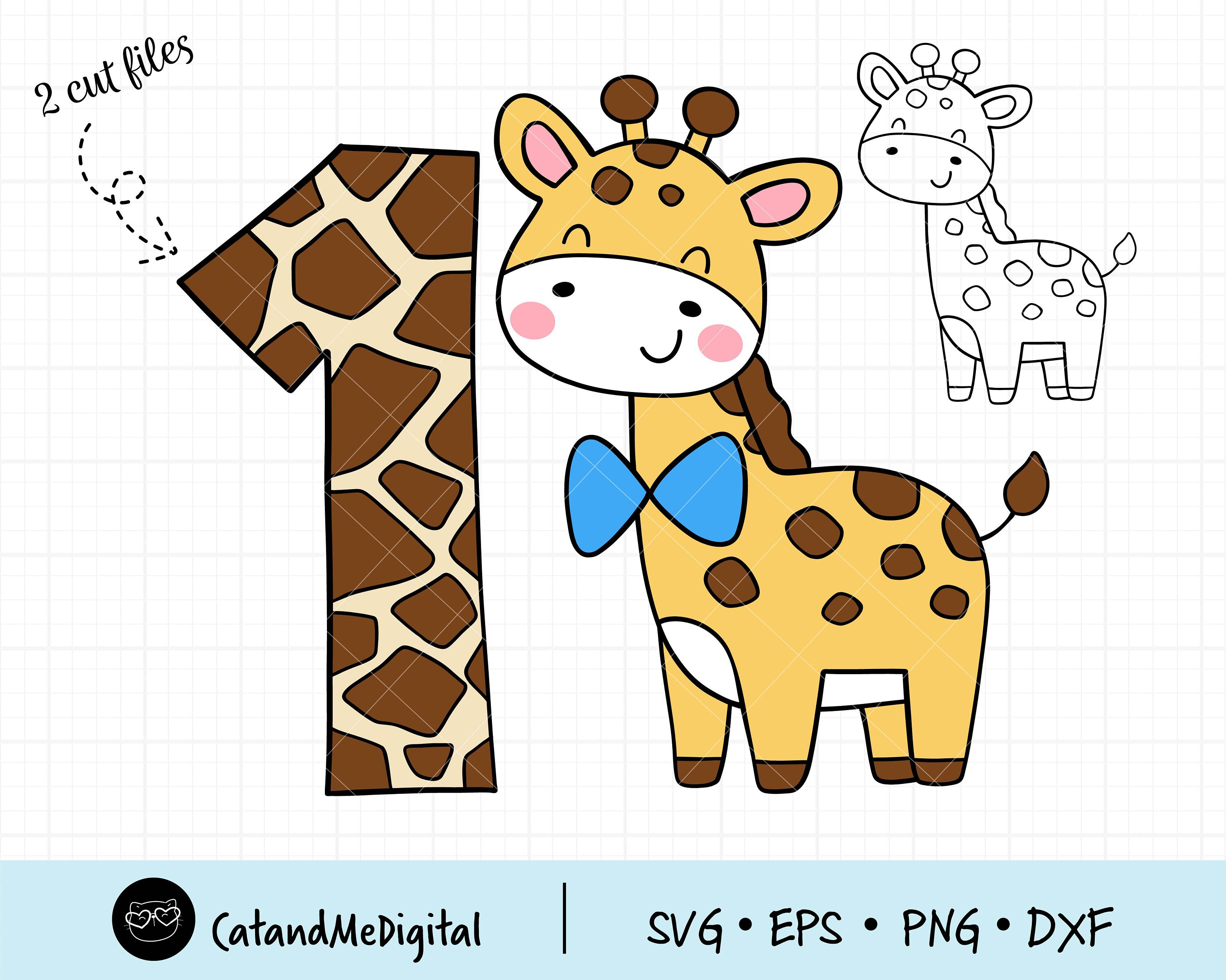Giraffe 1. Geburtstag Svg Giraffe geschnitten Dateien ein Jahr | Etsy