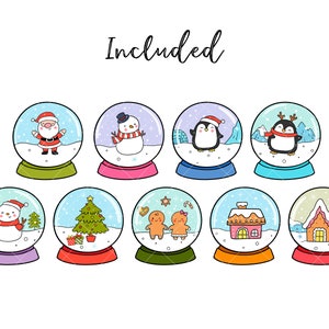 Christmas Snow Globes Clipart Snowman Clipart Snow Globe Clipart Winter ...