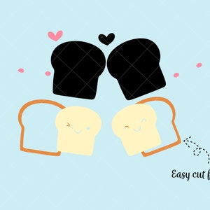 Toast Love Svg Toast Clipart Toast Svg Couple Love Svg Food Svg Bread ...