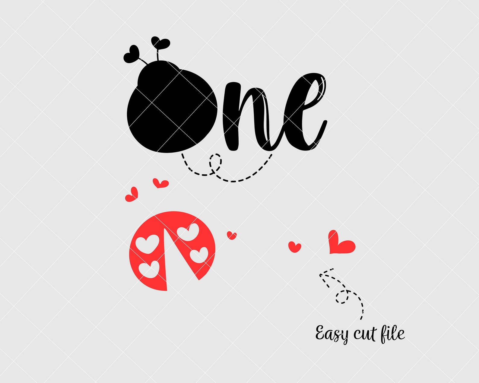 Ladybug One Svg Ladybug birthday svg Ladybug girl svg 1st | Etsy