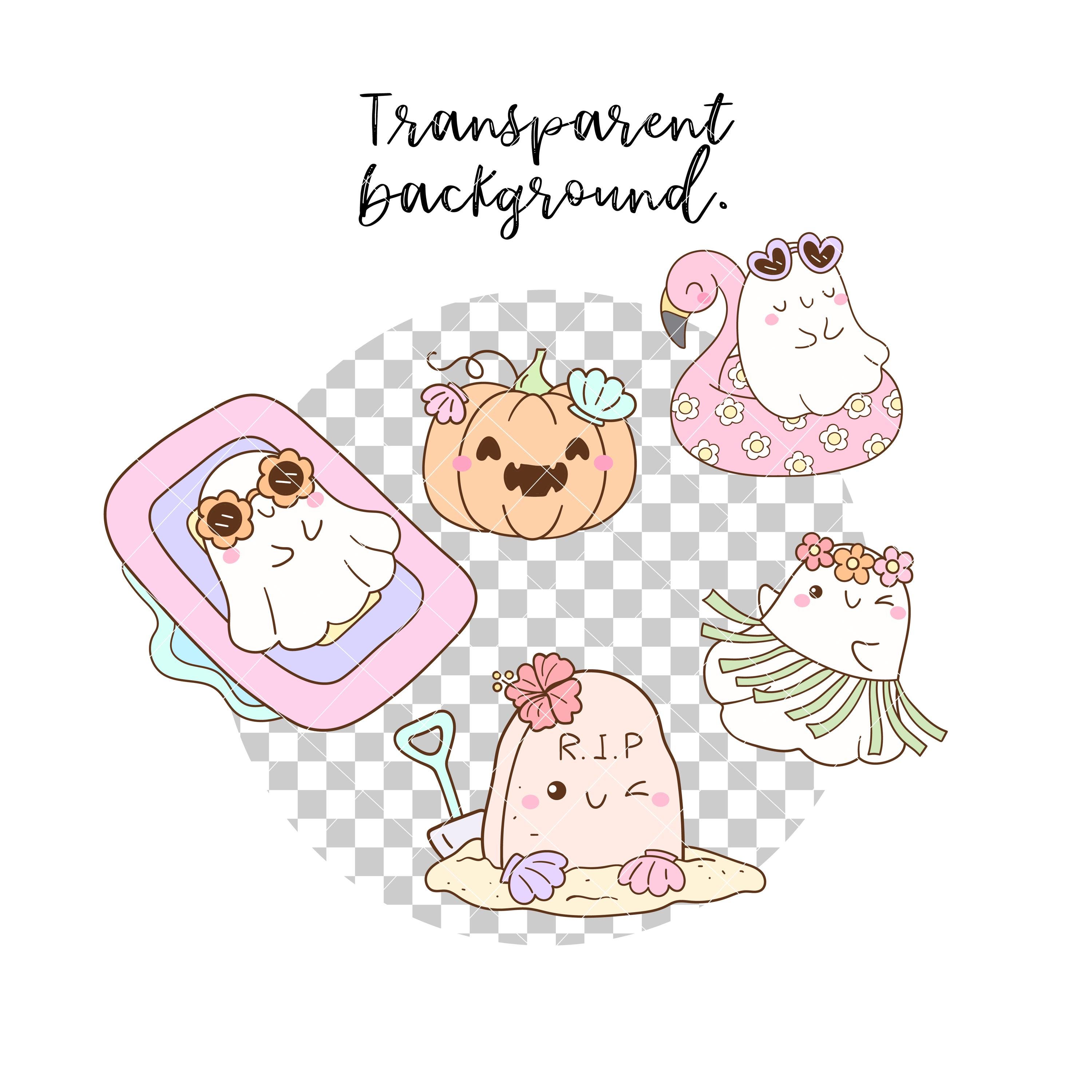 Paster Spooky Summer Clipart Groovy Summerween Png Creepy Beach Png ...