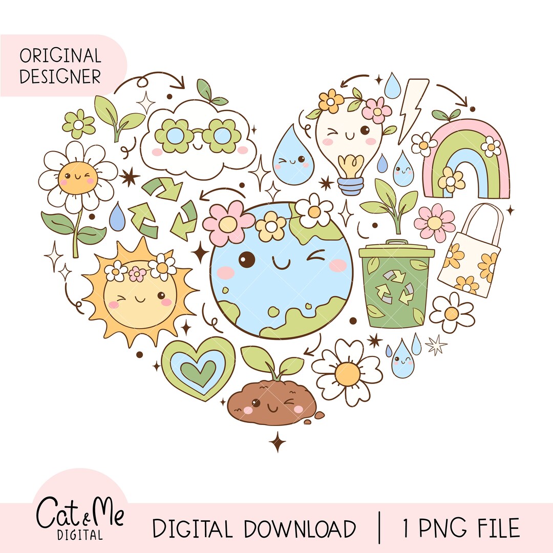 Happy Earth Day Png Retro Groovy Earth Png Planet Lover Png Happy Earth ...