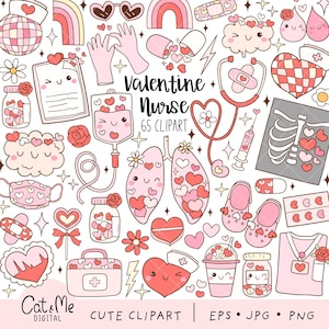 Retro Valentine Nurse Clipart Groovy Valentine Png Nurse Life Png ...