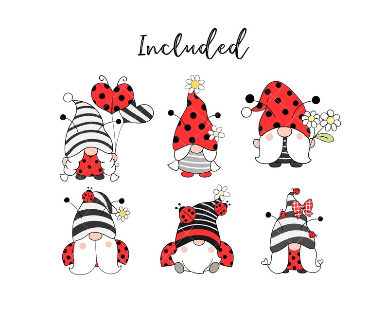 Ladybug Gnomes Png Gnome Clipart Ladybug Clipart Ladybug Png Spring ...