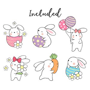 Bunny Easter Clipart Easter Clipart Bunny Clipart Bunny Spring Rabbit ...
