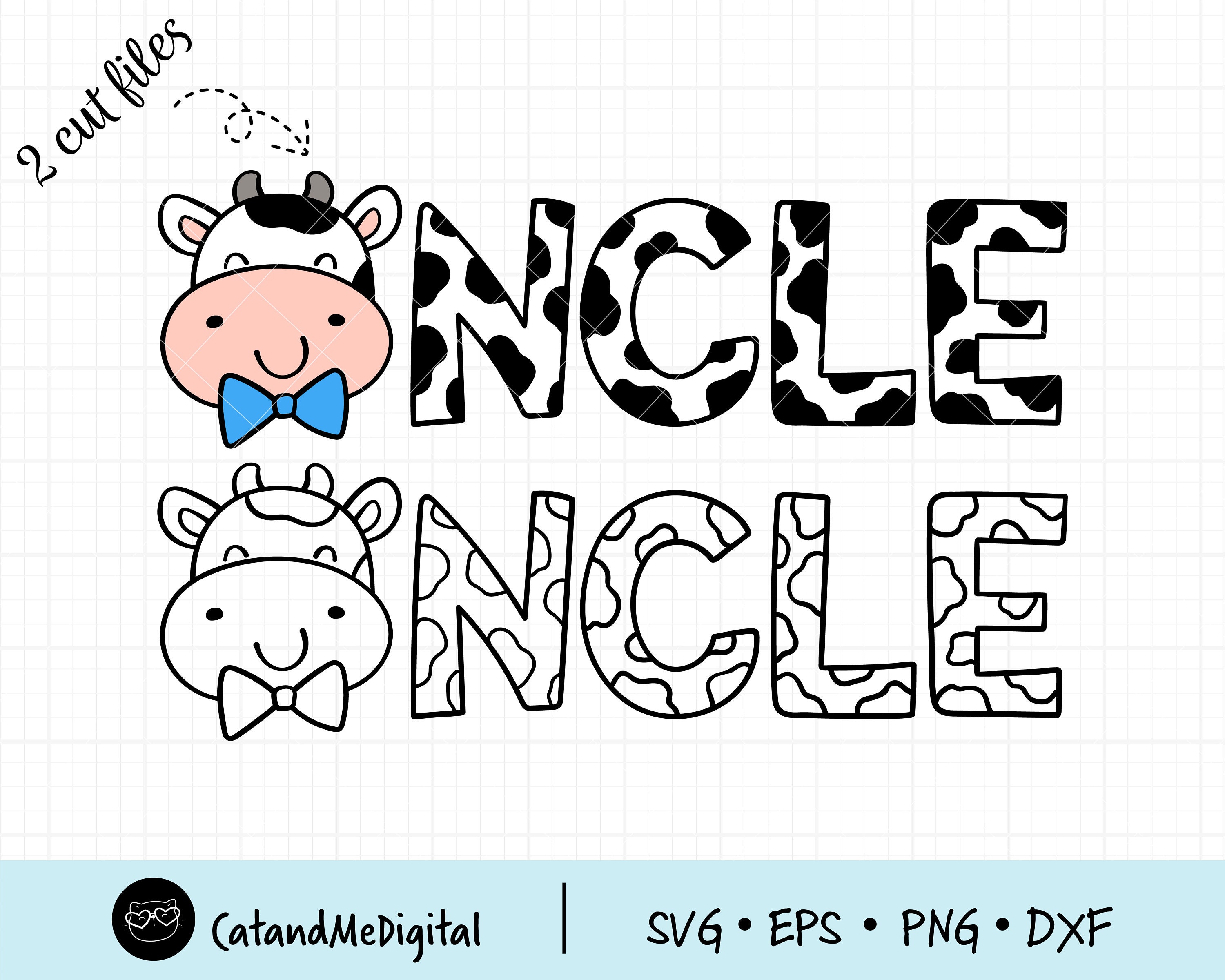 Tío de la vaca svg Cara caow svg Niño de la vaca svg Estampado - Etsy México