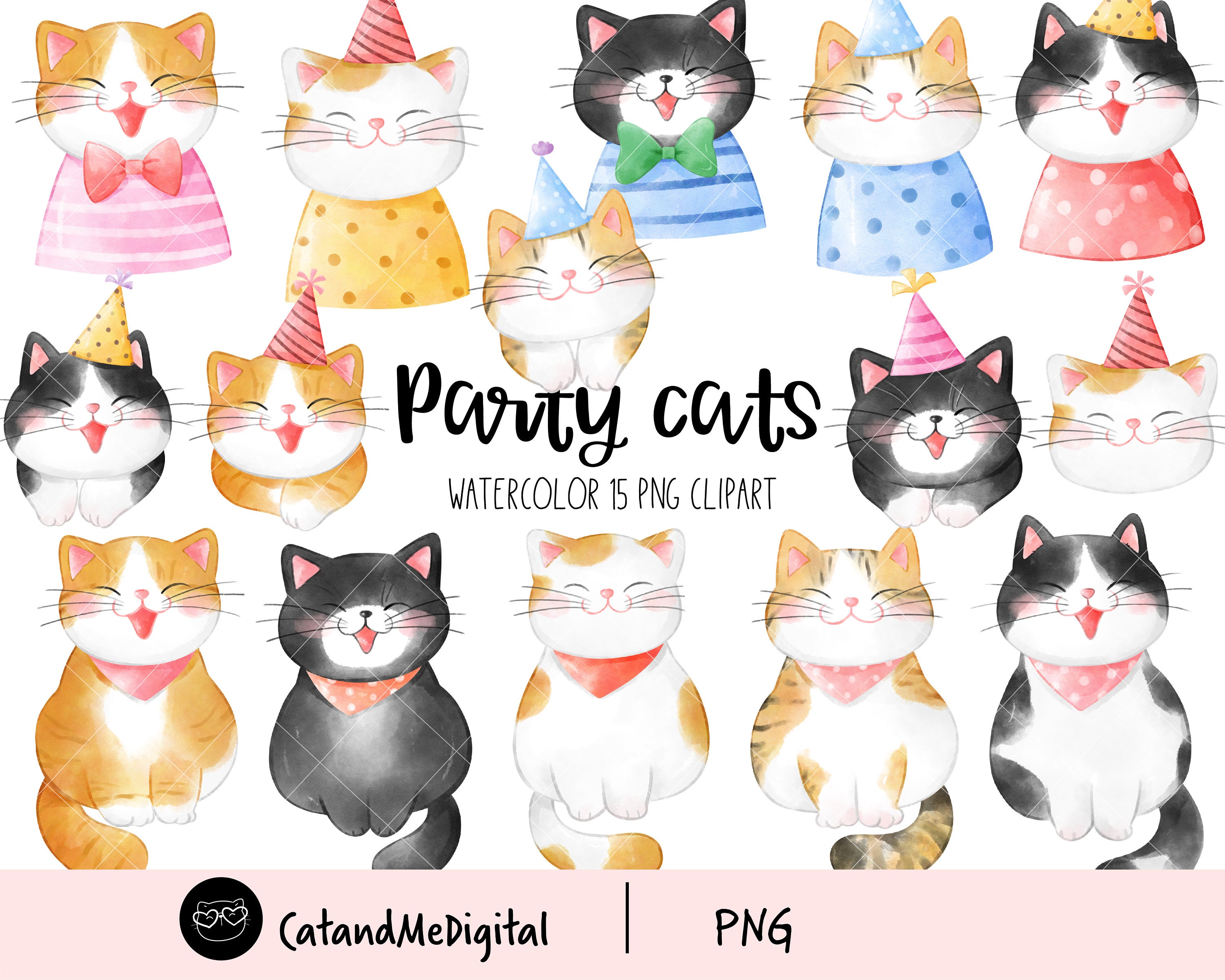 Free Cat Birthday Clipart