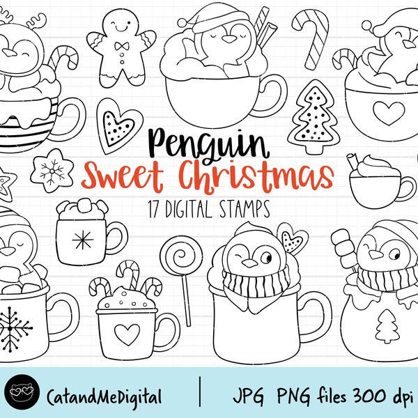 Christmas Digi Stamp - Etsy