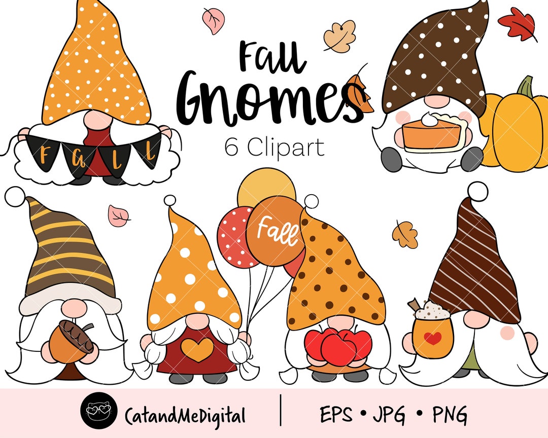 Fall Gnomes Clipart Autumn Clipart Fall Clipart Nordic Gnome ...