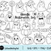 Doodle Halloween Svg Ghost Svg Halloween Svg Ghost Clipart Halloween ...