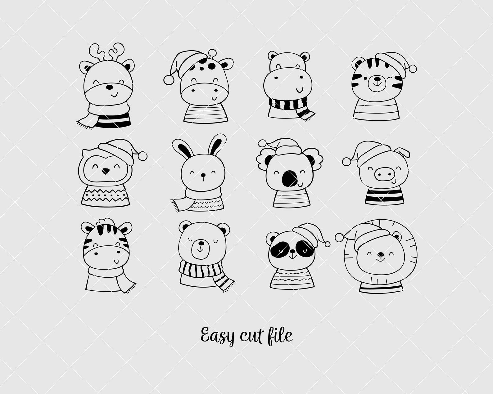 Christmas Animal Svg Christmas Svg Christmas Shirt Svg | Etsy