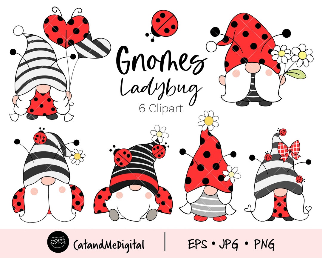 Ladybug Gnomes Png Gnome Clipart Ladybug Clipart Ladybug Png Spring ...