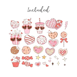 Valentines Treat Clipart Groovy Retro Valentine Png Love Png Valentines ...