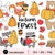 Groovy Thanksgiving Clipart Thanksgiving Day Png Retro Fall Autumn ...
