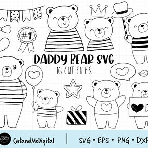 Digital Art & Collectibles Drawing & Illustration Daddy bear clip art ...