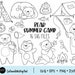 Bear Summer Camp Svg Outline Woodland Svg Summer Png Happy - Etsy