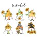Sunflower Gnome Clipart Png Summer Gnomes Nordic Gnomes Spring - Etsy ...