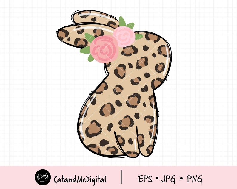 Leopard Bunny Png Clipart Easter Bunny Png Spring Clipart - Etsy