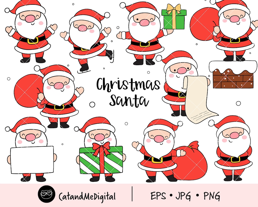 Christmas Santa Clipart Santa Claus Clipart Christmas Clipart Winter ...
