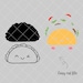 Cute Taco Svg Taco Svg Taco Clipart Food Svg Mexican Food Svg Kawaii ...