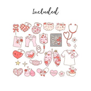 Retro Valentine Nurse Clipart Groovy Valentine Png Nurse Life Png ...