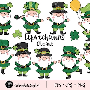 Leprechaun Clipart St. Patricks Day Clipart Shamrock Clipart Leprechaun ...