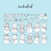 Doodle Snowman Digital Stamp Groovy Winter Coloring Christmas Stamp ...