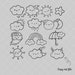 Cute Weather Svg Doodle Weater Svg Nursery Decor Svg Kawaii Weather ...