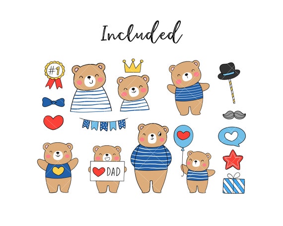 Digital Art & Collectibles Drawing & Illustration Daddy bear clip art ...