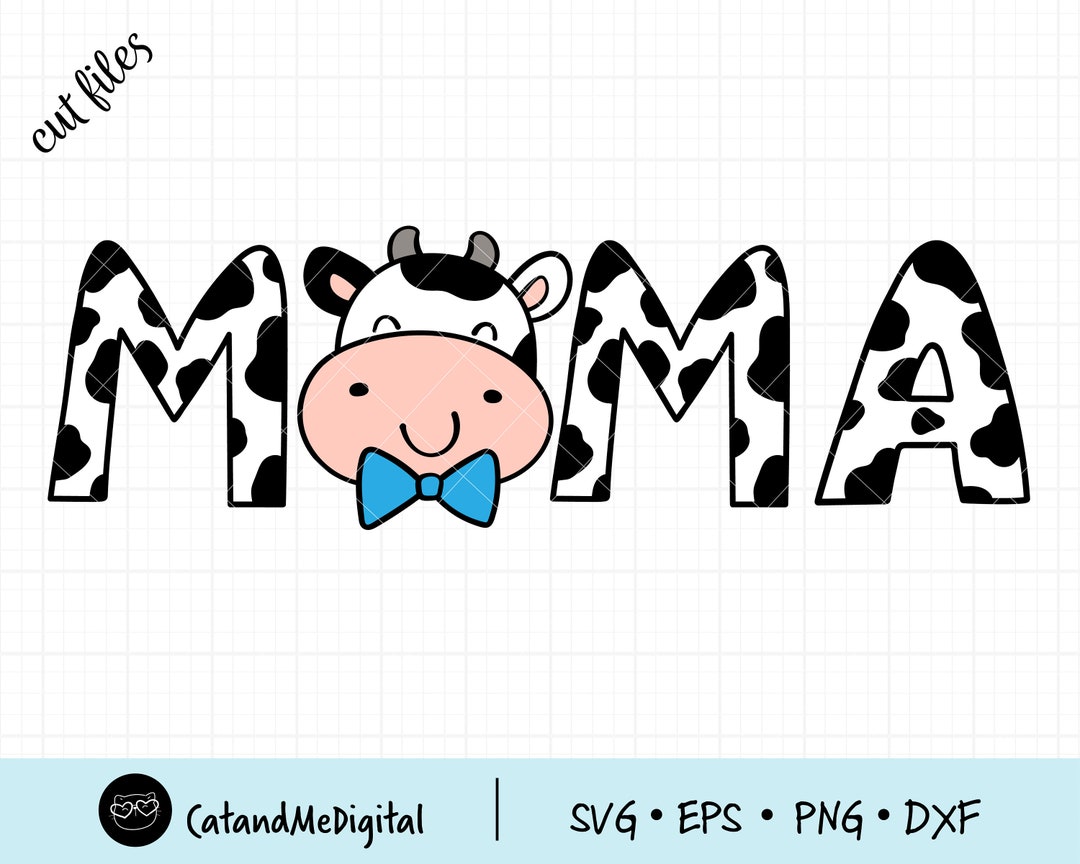 Cow Mama Svg Cow Svg Mama Cowprint Svg Momlife Svg Mom Shirt Svg Mama ...