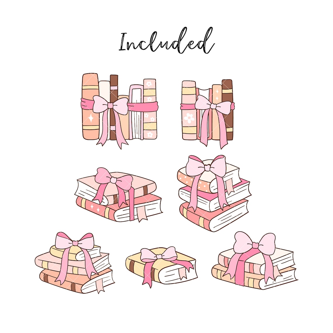 Coquette Books Clipart Booklover Clipart Pink Bow Png Victorian Vintage ...