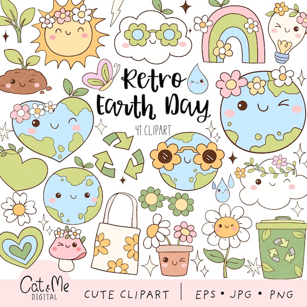 Earth Day Clip Art - Etsy