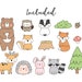 Woodland Animal Clipart Animal Clipart Forest Animal Clip Art Woodland ...