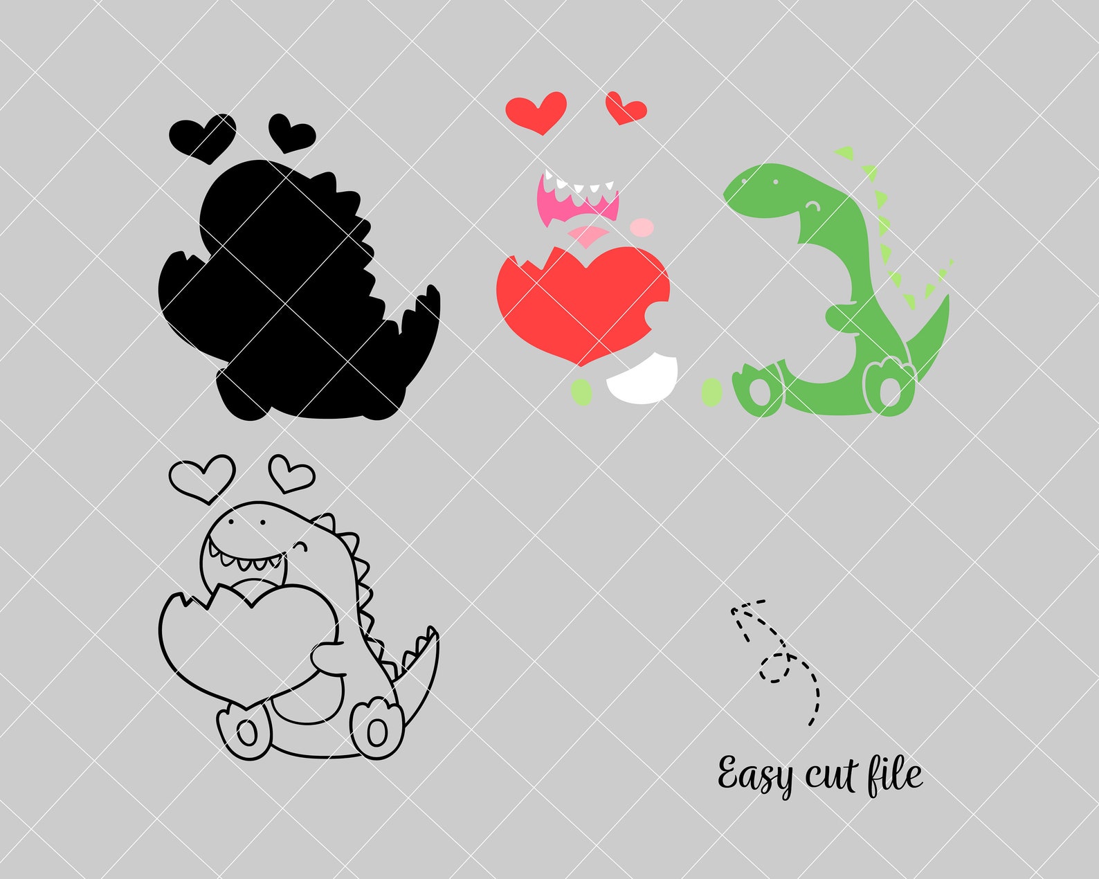 Love Bites Svg Dinosaur Valentine Svg Boy Valentine Svg Love - Etsy