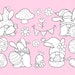 Easter Gnomes Digital Stamps Bunny Gnome Png Gnome Clipart Gnomes ...