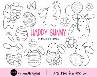 Easter Digital Stamp | Etsy