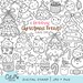 Groovy Christmas Treats Digital Stamp Coquette Christmas Coloring ...