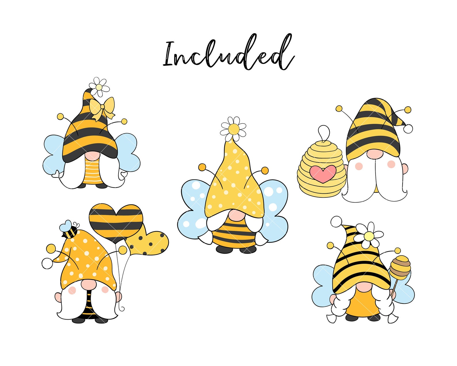 Bumble Bee Gnomes Png Summer Gnomes Nordic Gnomes Spring - Etsy