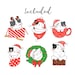 Cute Cat Christmas Clipart Cat Clipart Winter Clipart Funny Cats ...