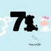 Cow Number Seven Birthday Svg 7th Birthday Svg Cow Print Svg Birthday ...