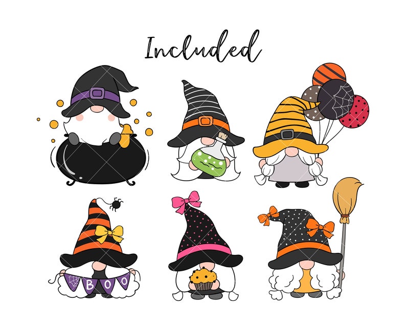 Halloween Gnome Clipart Fall Gnomes Clipart Halloween Clipart - Etsy
