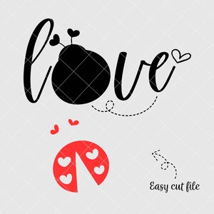 Ladybug Love Svg Love Bug Clipart Love Bug Svg Ladybug Png Ladybug ...
