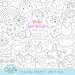 Girly Cheerleader Digital Stamp Doodle Cheerleading Stamp Outline Vibes ...