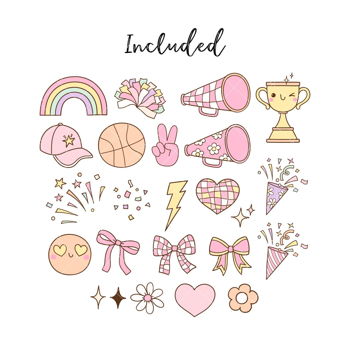 Girly Cheerleader Clipart Pink Cheerleading Png Pastel Vibes Png Cheer ...
